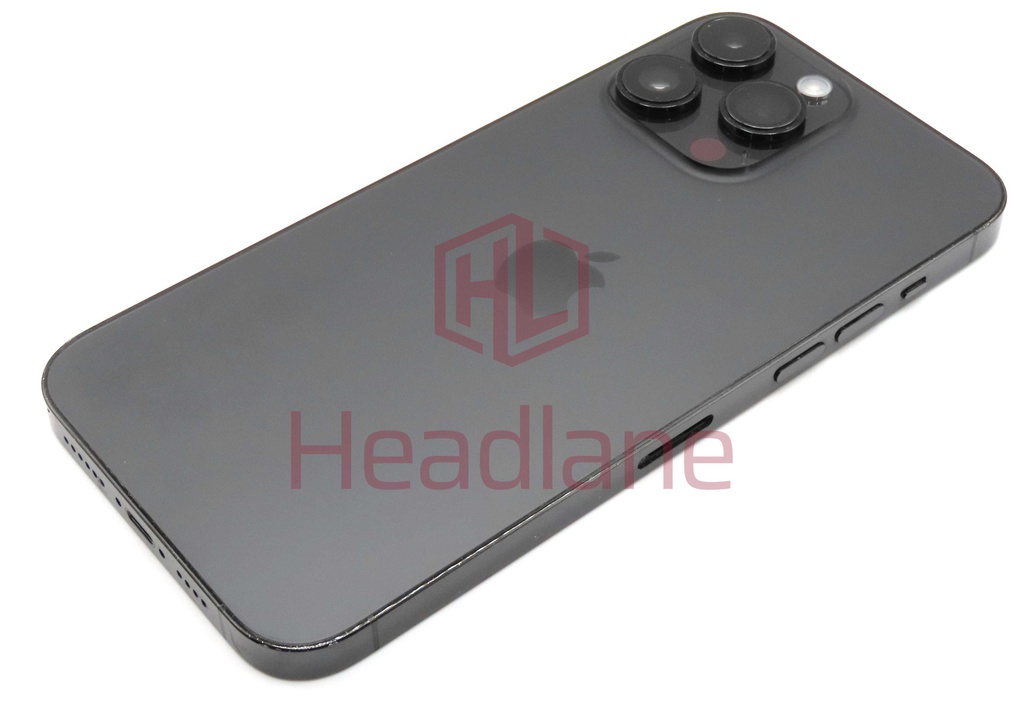 iPhone 14 Pro Max Back / Battery Cover + Small Parts - Black (Pulled ...